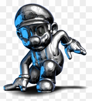 [blender] Metal Mario's Melee Trophy Pose By Maxigamer - Metal Mario ...